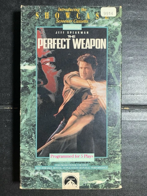 THE PERFECT WEAPON (Showcase Screener VHS, 1991) Please Read ...