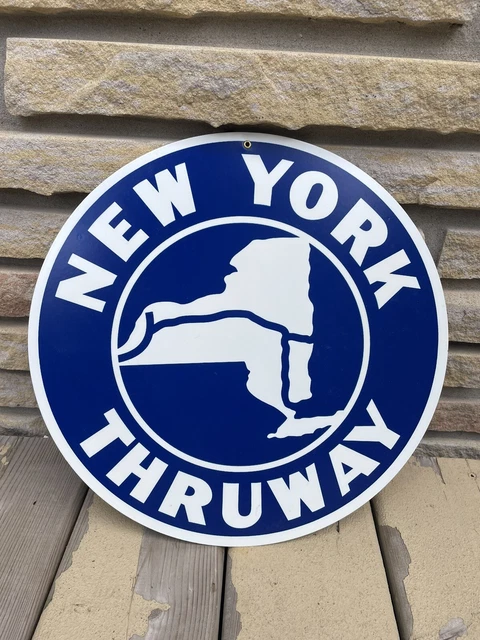 REPLICA NEW YORK Thruway highway road sign, man cave sign $50.00 ...