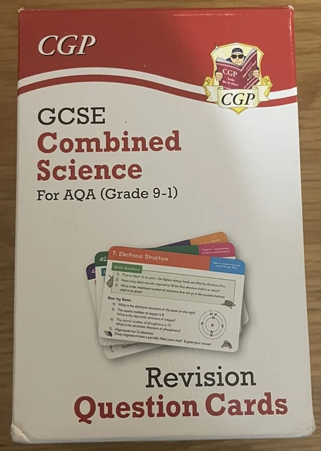 GCSE AQA COMBINED Science Revision Cards All-In-One Chemistry, Biology ...