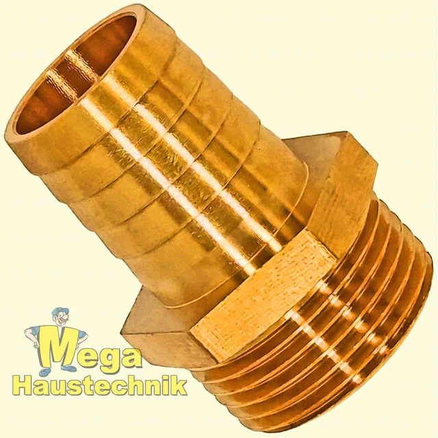 SCHLAUCHSTUTZEN AUS MESSING Schlauchtülle mit Außengewinde Schlauchnippel Tülle EUR 1,97 ...