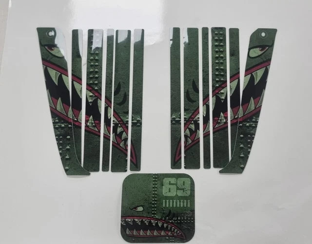 BATTERY & FRONT Plate Graphics Surron Light Bee Wrap Sticker Shark ...