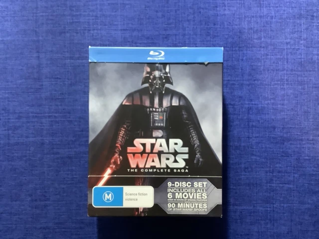 STAR WARS THE Complete Saga ( Blu-Ray ) 9 DISC SET Lucas Films Like New Region B £24.61 ...