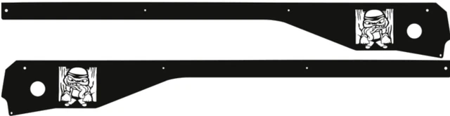 METALLICA SIDE RAILS armor style mod for Stern pinball machine 2262 ...