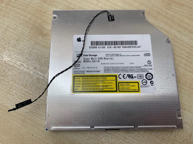 APPLE IMAC A1311 21.5" Mid 2010 DVD-RW Optical Superdrive A11NA 678 ...