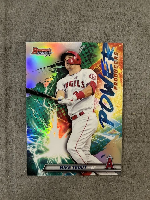 2019 BOWMAN'S BEST Power Producers Mike Trout #PP-MT Los Angeles Angels ...