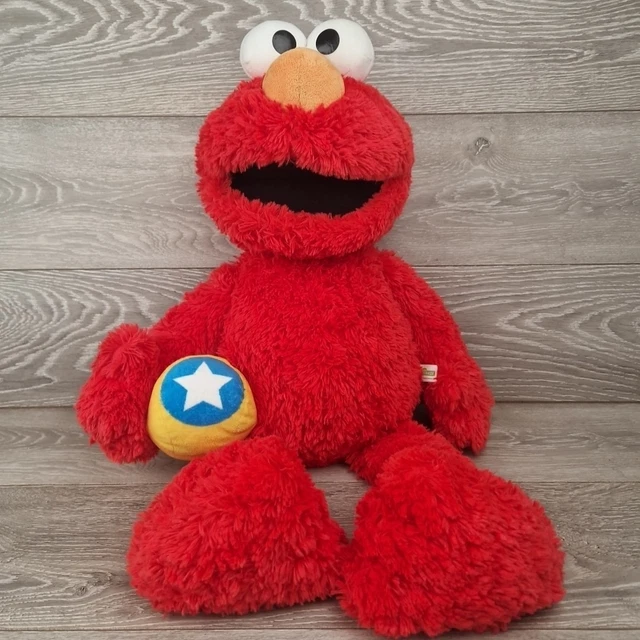 SESAME STREET ELMO With Ball Large 30" Plush Soft Toy Red Cuddly ...