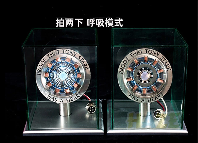 IRON MAN TONY Arc Reactor MK1 MK2 Display Case Action Figure Model Toy ...
