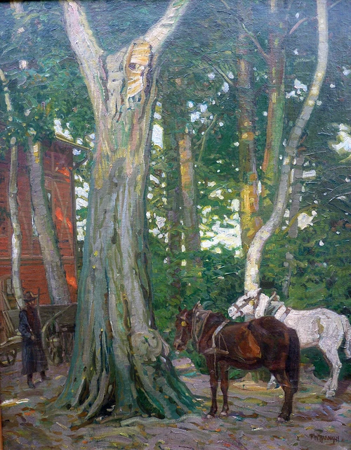 GEMÄLDE: PFERDE IM Wald,signiert, Paul Wilhelm Harnisch EUR 680,00 ...