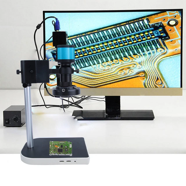 14 MILLION LED Industrial Microscope HD Microscope Camera 100-240V £135 ...