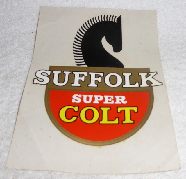 VINTAGE LAWN MOWER decals, Suffolk Super Colt, never been used, £11.00 ...