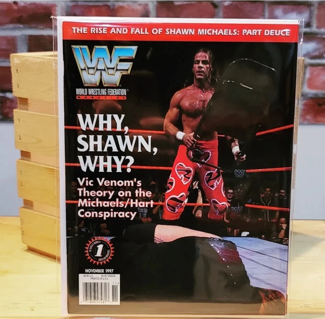 ORIGINAL WWF WWE Vintage Wrestling Magazine Shawn Michaels (November ...