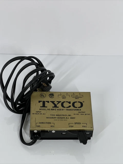 VINTAGE TYCO HOBBY Transformer Model 899C Rail-Road Train Track 120V ...