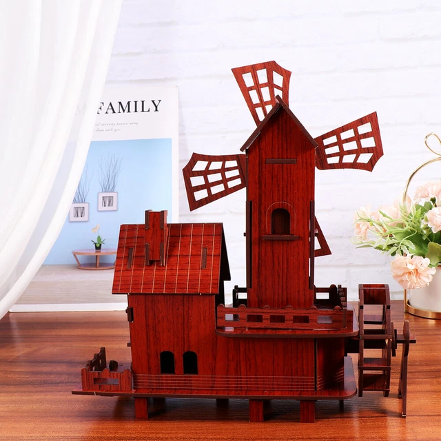 WOODEN PUZZLE ADULTS Assembly Model Montessori Wood Toy Wooden House ... WOODEN PUZZLE ADULTS Assembly Model Montessori Wood Toy Wooden House ...