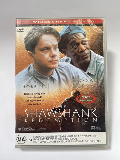 SHAWSHANK REDEMPTION 1994 DVD Movie Live-Action Film Morgan Freeman Tim ...