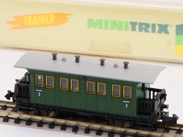 MINITRIX 18031 TRAINER Local Car 3. Class DRG N Gauge Top! Boxed 1706 ...