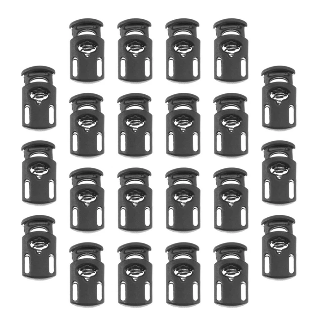 DRAWSTRING CORD LOCK Plastic Cord Lock End Spring Fastener Drawstring ...