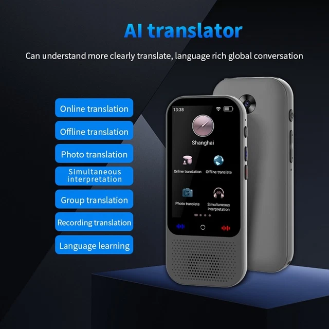 S80 PRO AI Translation Device Real Time Voice Photo Translator 1389548 ...