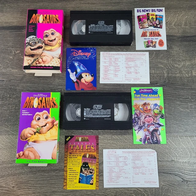 2 VHS LOT of Walt Disney's Dinosaurs TV Show VHS Tapes 1991 EUR 10,13 ...