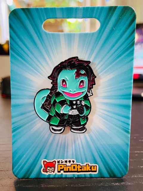 PINOTAKU SQUIRTLE AS Tanjiro Demon Slayer Pokemon Crossover Artist Pin ...