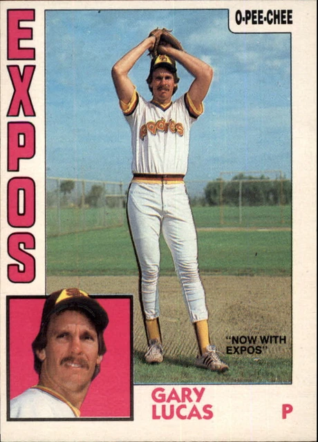 1984 O-PEE-CHEE MONTRÉAL Expos carte de baseball #7 Gary Lucas ...