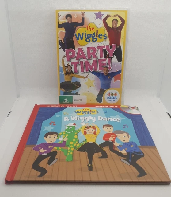 THE WIGGLES PARTY Time! DVD & A Wiggly Dance storybook & CD New/Sealed ...