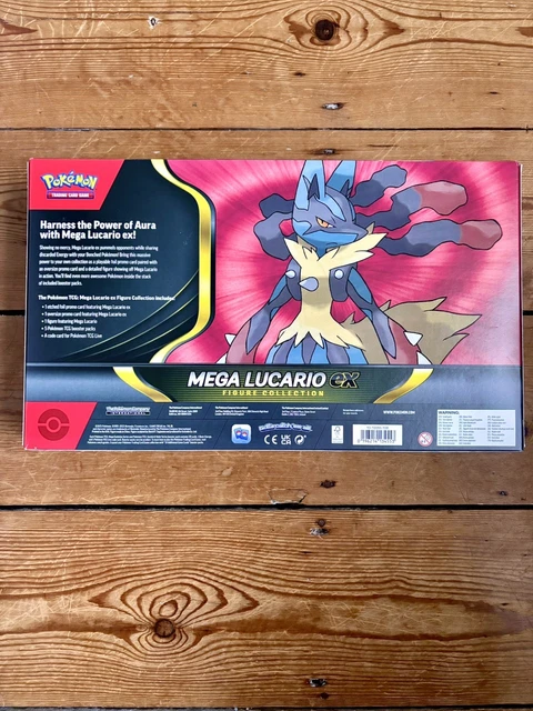 POKÉMON TCG MEGA Lucario EX Figure Collection Box - Brand New & Sealed ...