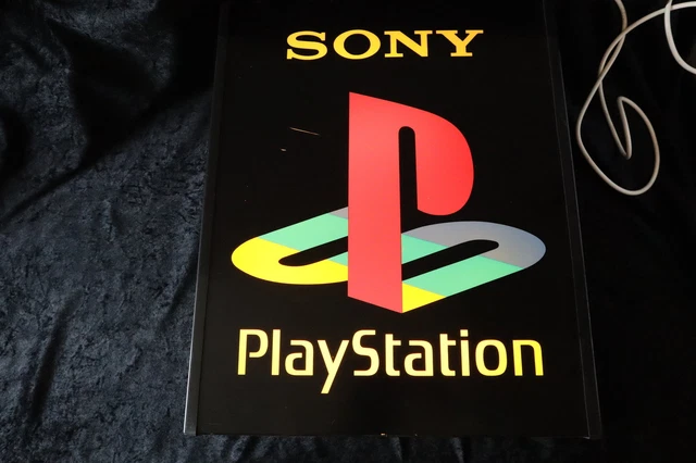 OFFICIAL SONY PLAYSTATION PS1 Logo Retail Store Double Sided EUR 399,95 ...