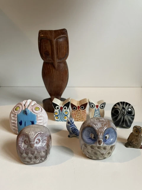 COLLECTION DE 10 chouettes /Collection of 10 owls EUR 35,00 - PicClick FR
