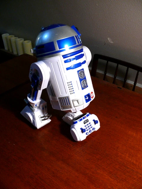 THINKWAY TOYS STAR Wars R2-D2 Interactive Robotic Droid RC w/REMOTE ...