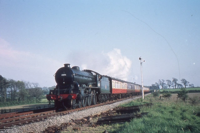 35MM RAILWAY SLIDE: COLOUR-RAIL: BRE 557: CLASS B17: 61656 LEEDS UNITED ...