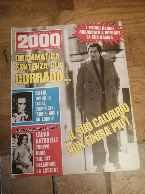 NOVELLA 2000 N°6 1979 CORRADO SOFIA LOREN LAURA ANTONELLI JOHN TRAVOLTA ...