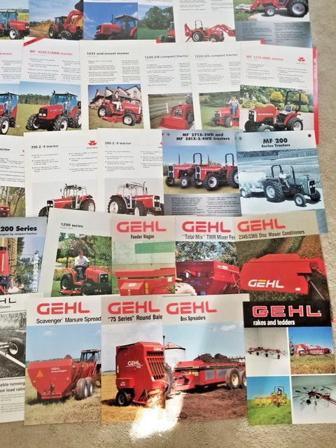 10 POUNDS OF Tractor and Implement Brochures/Spec Sheets - 150+ 1980's ...