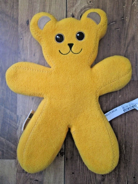 IKEA PS BRUM Unicef Yellow Bendy Bendable Soft Plush Toy Teddy Bear 13 ...