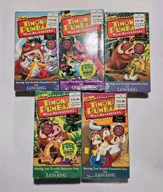 TIMON & PUMBAA'S Wild Adventures VHS LOT (1996) -- NEW! SEALED!! £65.54 ...