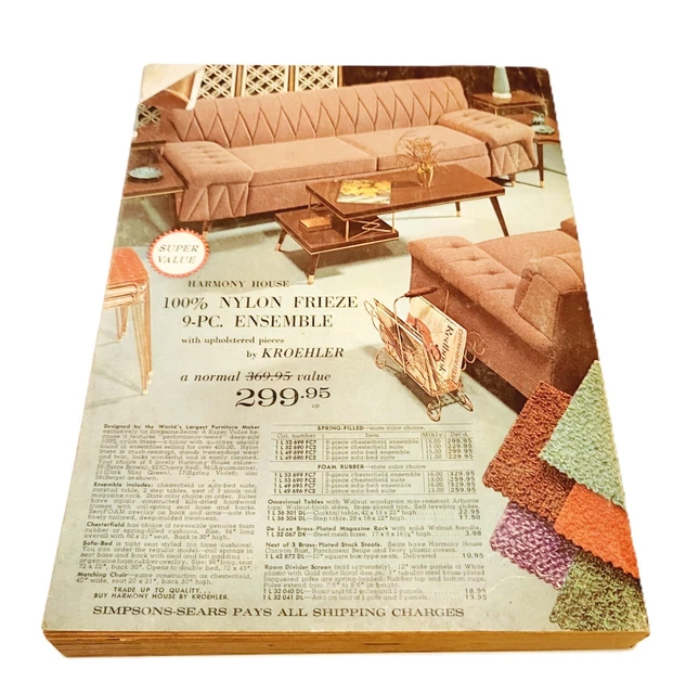 SIMPSONS SEARS CATALOG 1961 Fall and Winter Department Store ...