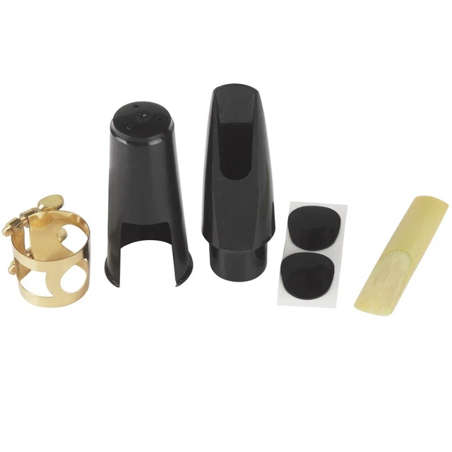 EMBOUT BUCCAL FIABLE en plastique saxophone alto avec casquette roseau et ensemb EUR 10,39 ...