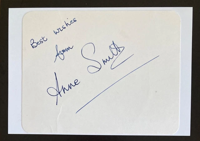 ANNE SMITH ENGLISH Athletics Legend, 1941-1993 Autografo Originale su ...