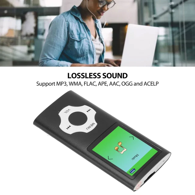 (BLACK)MP3 PLAYER WITH 1.8 Inch LCD Screen Portable Music MP3 Player ...