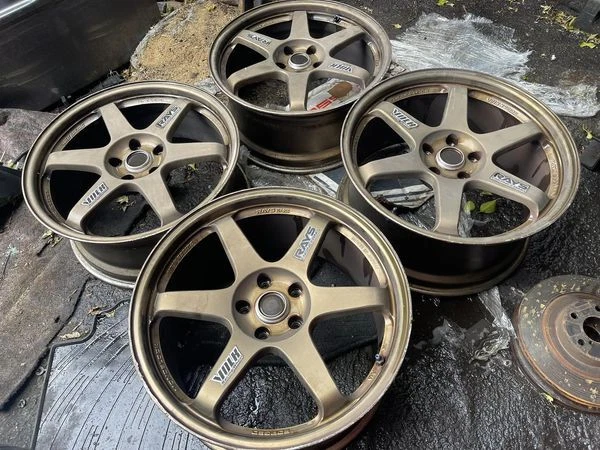 JDM RAYS TE37 Volk Racing V36 Z33 GTS 5X114 9J 8.5J FR JANTES 19 RARE ...