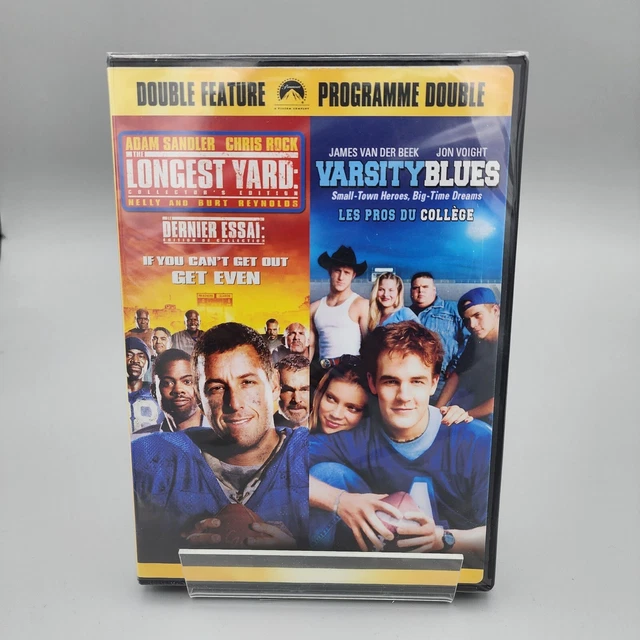 FOOTBALL DOUBLE FEATURE (DVD, 2007) The Longest Yard, Varsity Blues New ...