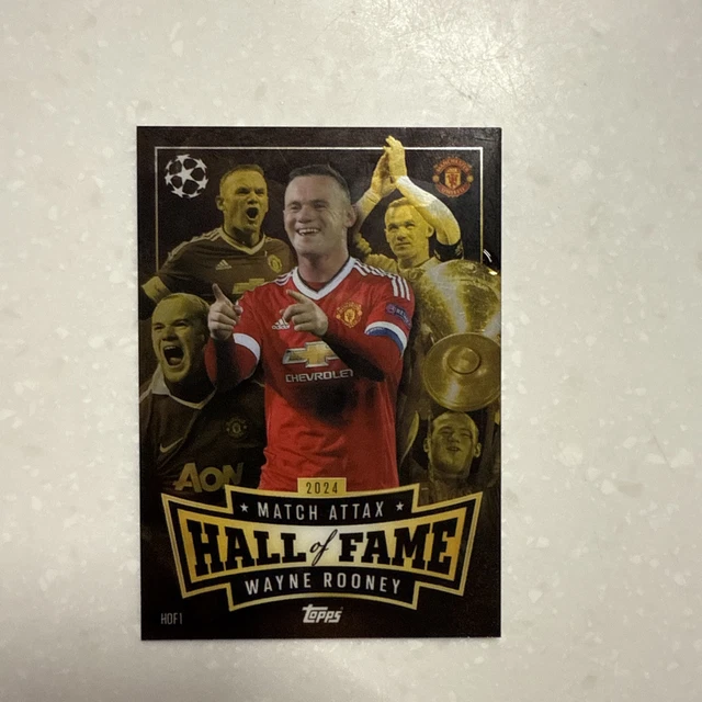 HALL OF FAME Wayne Rooney Match Attax 2024/2025 Manchester United 24/25 ...