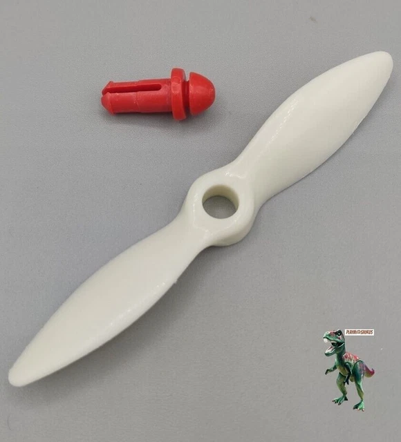 PLAYMOBIL HÉLICE BLANCHE et fixation-moteur avion ancien-biplan-rotor ...