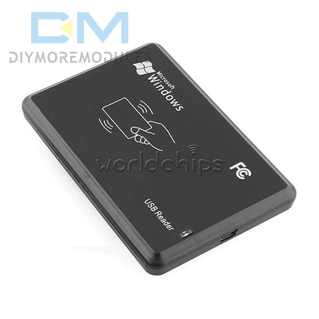 SMART USB RFID IC/ID Card Reader NFC Read Write 13.56MHz 125KHz + Card ...