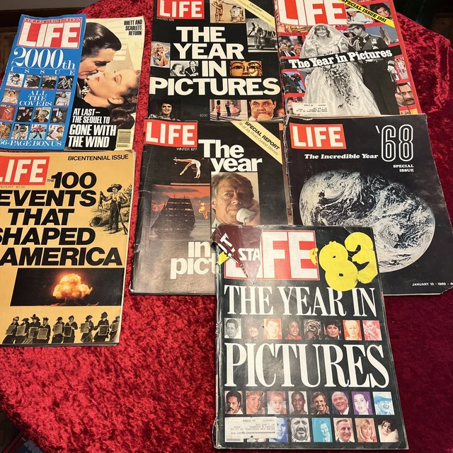 LIFE MAGAZINE - THE YEAR IN PICTURES - 1978 1981 1977 1968 1983 And ...
