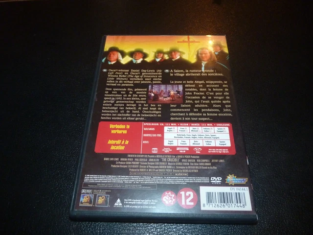 DVD &THE CRUCIBLE (LA CHASSE AUX SORCIERES)" Daniel DAY-LEWIS, Winona ...