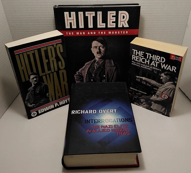 LOT OF (4) HITLER & NAZI WAR MACHINE THIRD REICH WWII Books $16.50 ...