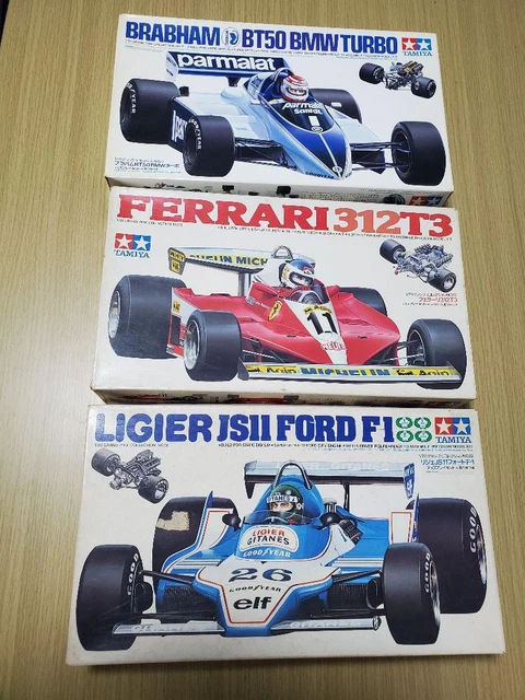 TAMIYA 1/20 F1 Modellbausatz Set Brabham BT50, Ligier JS11, Ferrari ...
