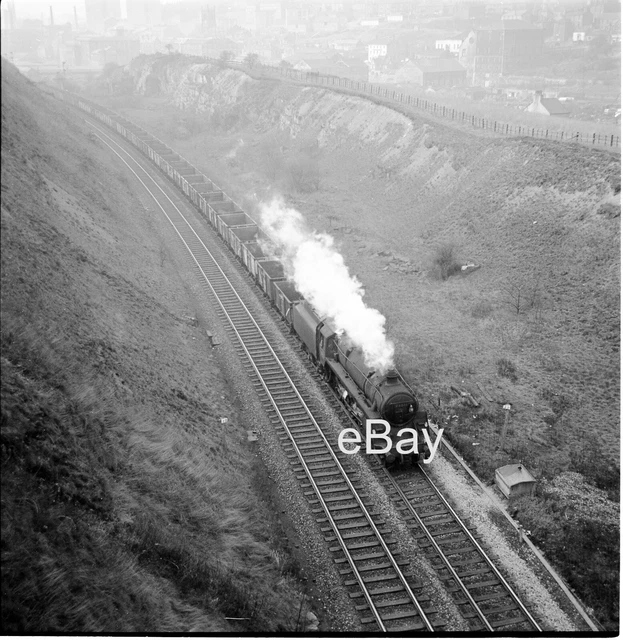 RAILWAY STEAM NEGATIVE Standard 5 73011 Sowerby Bridge 2/67 + Copyright ...