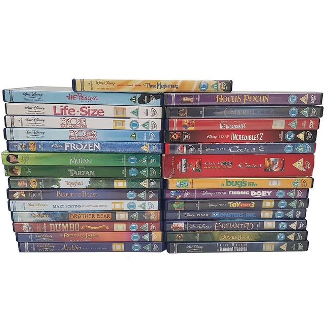 DISNEY PIXAR CLASSICS Films Movies DVD Bundle 29 Discs Animated Live ...
