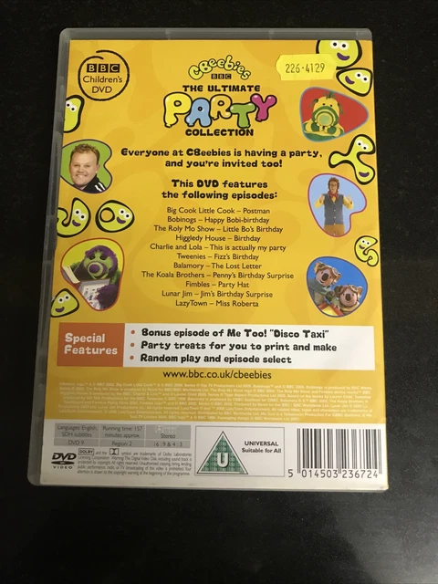 RARE CBEEBIES THE Ultimate Party Collection Dvd Compilation Me Too ...